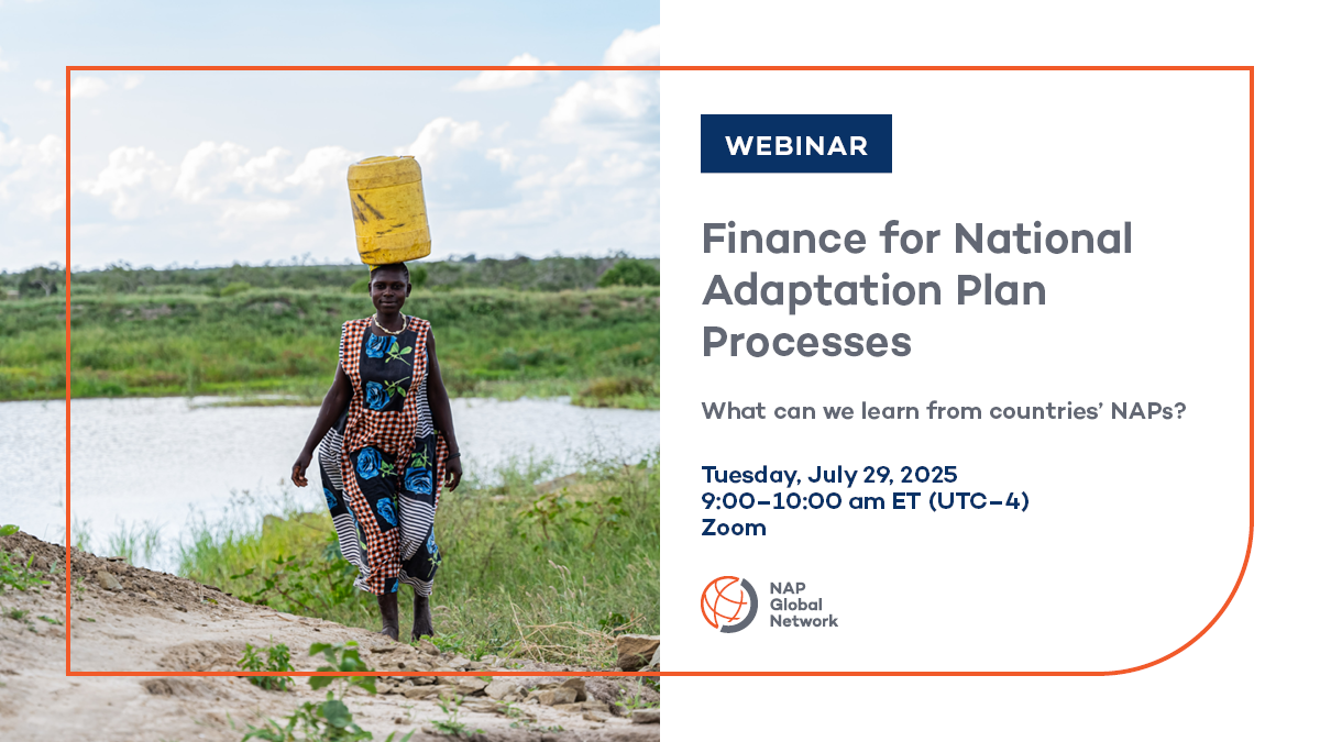 Webinar | Finance for National Adaptation Plan Processes